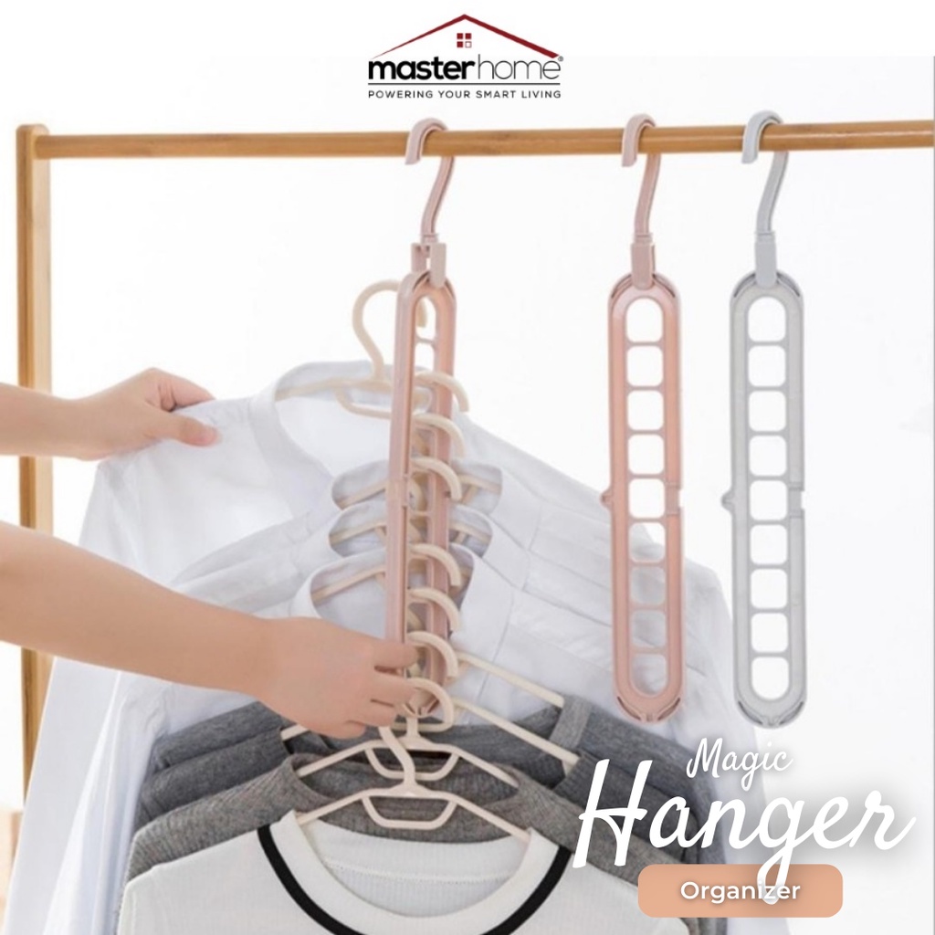 Jual Masterhome Magic Hanger | Gantungan Baju Organizer | Hanger 9in1 Serbaguna Multifungsi ...