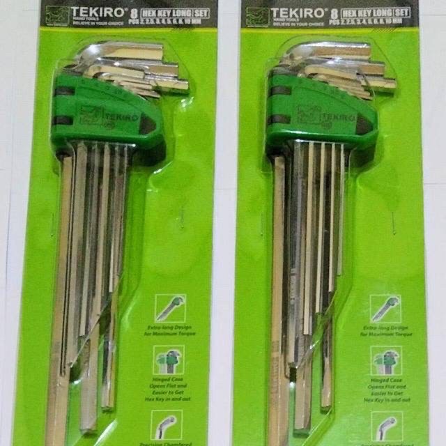 Jual TEKIRO - Kunci L Set Panjang 8pcs HK-LS1200 | Shopee Indonesia