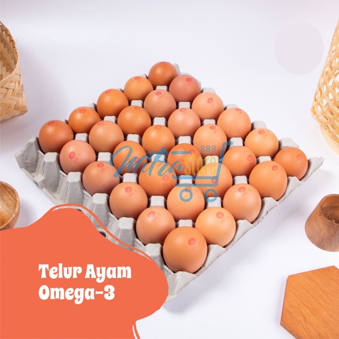 Jual Telur Omega 3 Telur Ayam Fresh Terlaris TELUR OMG3 HALAL | Shopee ...