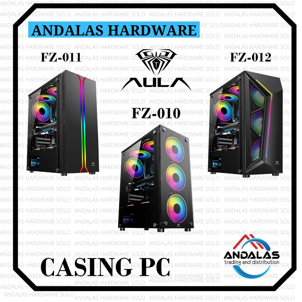 Jual Casing PC Gaming Aula FZ008 FZ010 FZ011 FZ012 RGB Tempered Glass ...