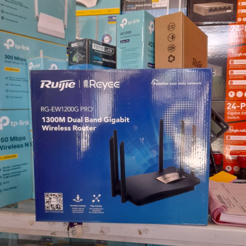 Jual Ruijie Reyee RG EW1200G PRO 1300M Dual Band Gigabit Wireless ...