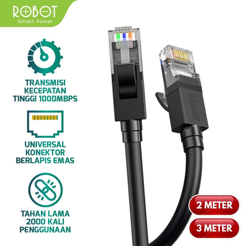Jual Robot Kabel Ethernet Cat 6 RJ45 LAN Cable Connector Original ...