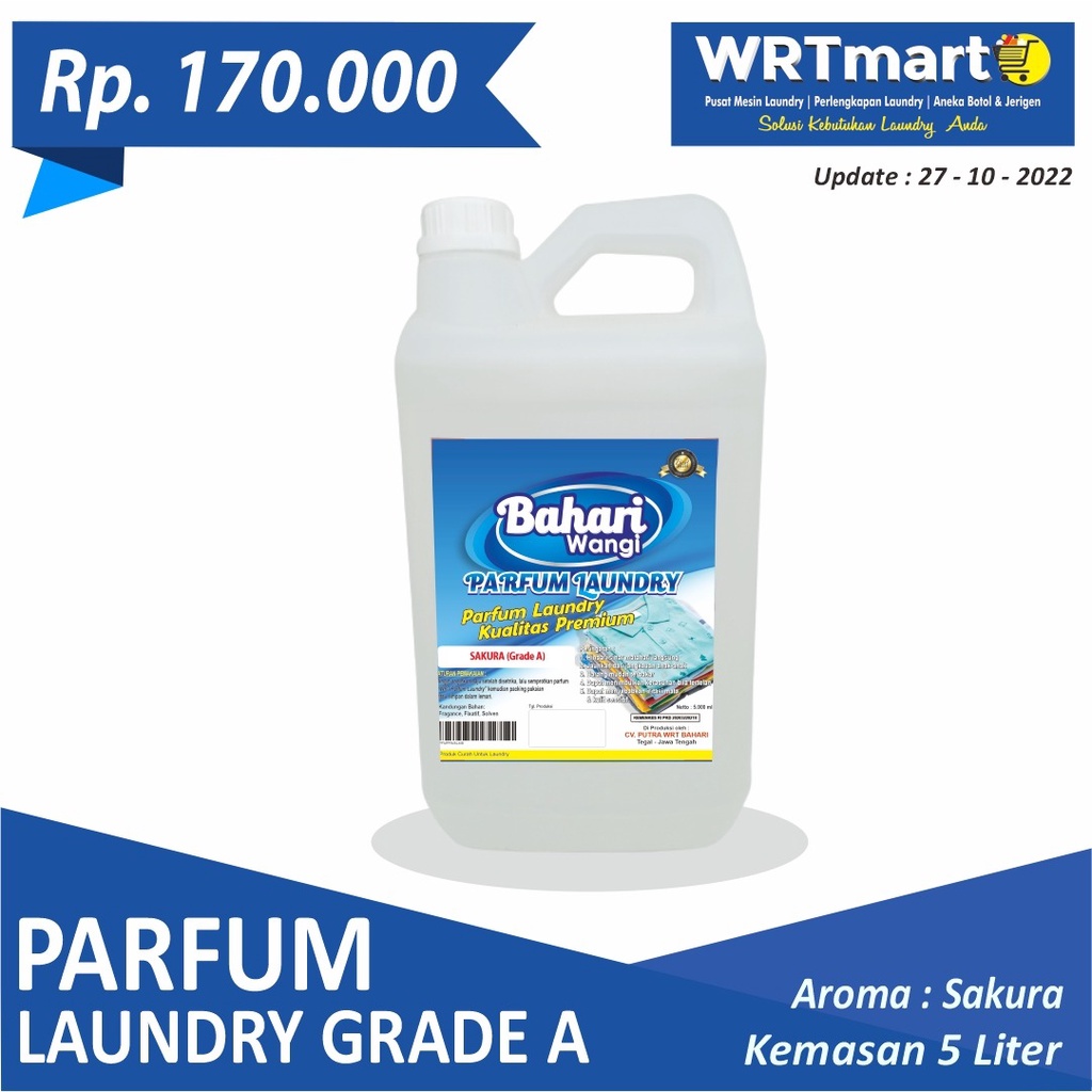 Jual PARFUM LAUNDRY GRADE A 5 LITER | PARFUM LAUNDRY WANGINYA TAHAN ...
