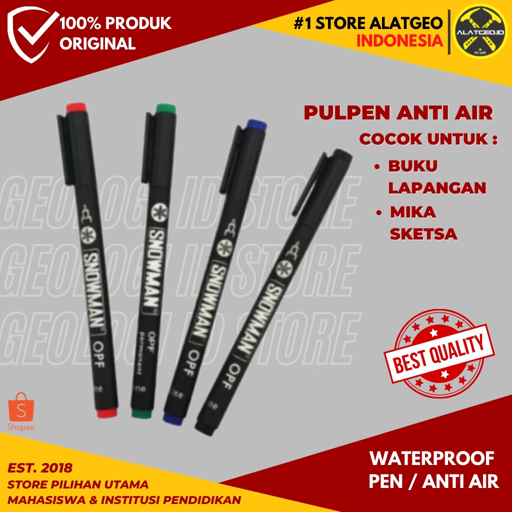 Jual Pulpen Anti Air / Waterproof Pen BCL Geologi | Shopee Indonesia