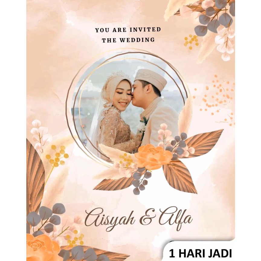 Jual Undangan Digital Video Pernikahan Cantik Rustic Tema: A61 | Shopee ...