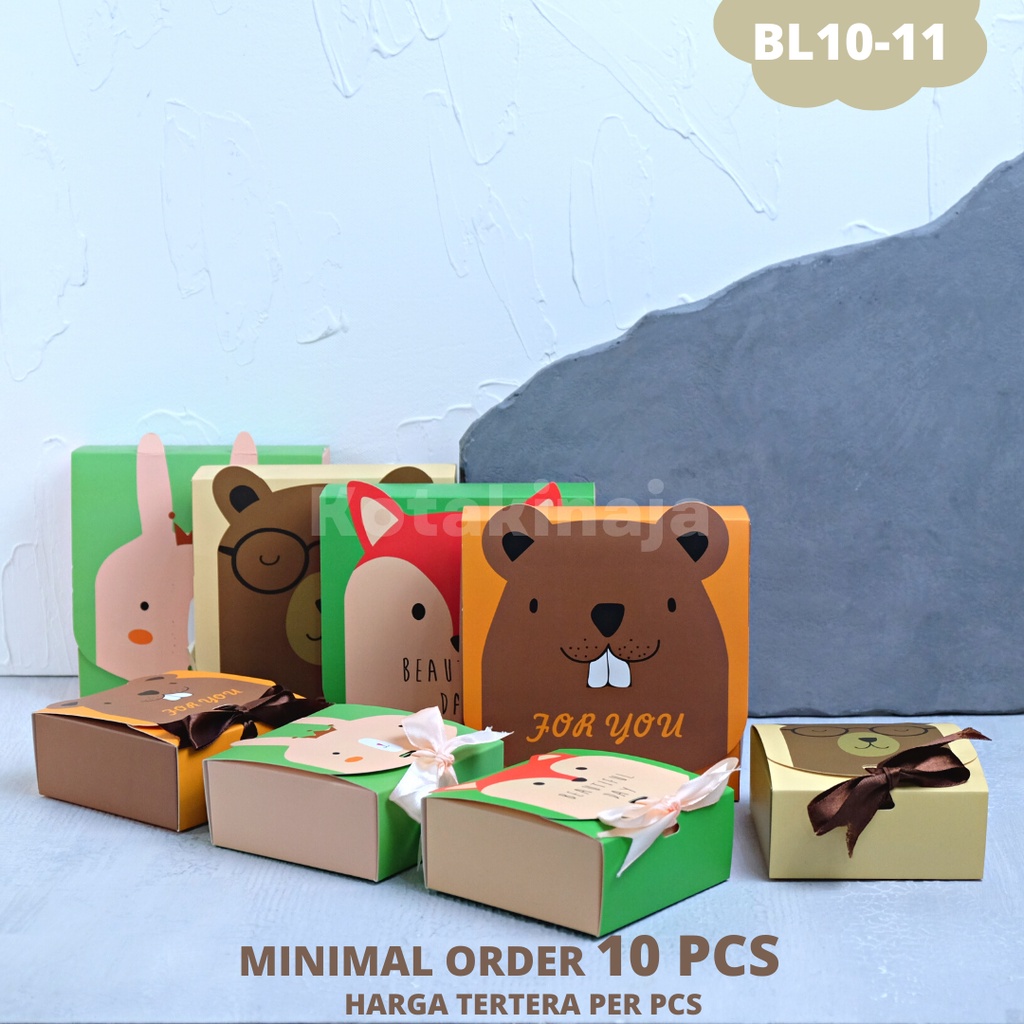 Jual Gift Box Animal / Kotak Motif Animal / Box Kartun / Kotak Hampers ...