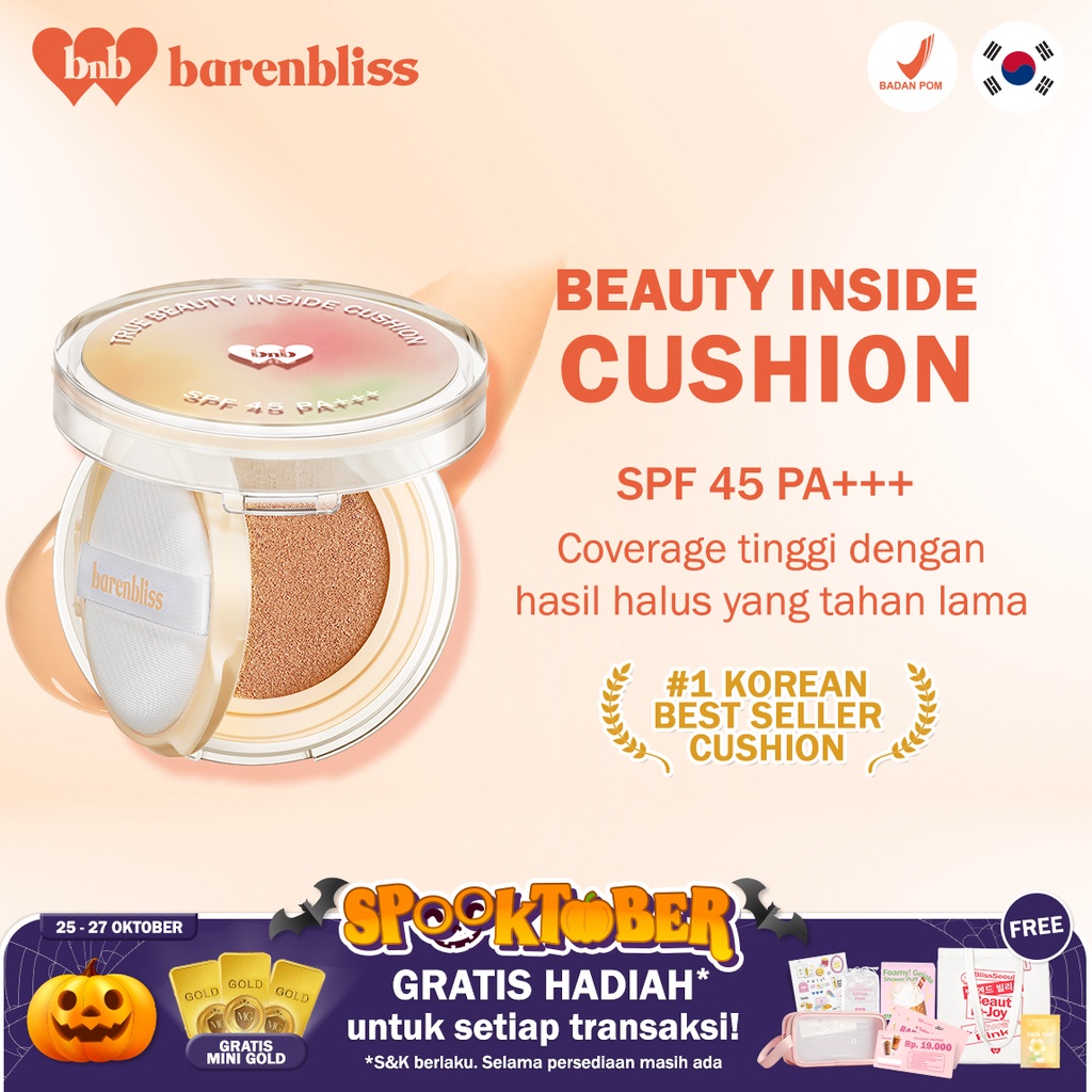 Jual BNB BARENBLISS Korean Bloomatte True Beauty Inside Cushion | Shopee Indonesia