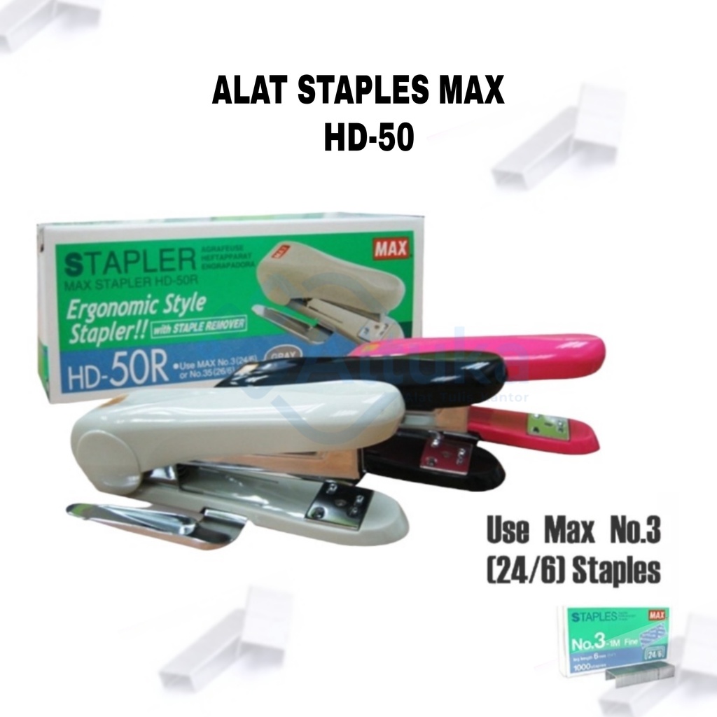 Jual Alat Staples / Alat Stapler Max HD-50 Ukuran Besar | Shopee Indonesia