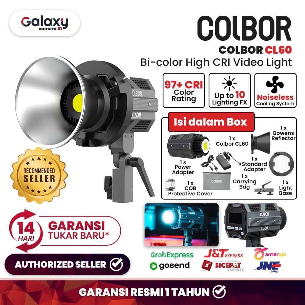 Jual Colbor CL60 CL-60 CL 60 Bi-color High CRI LED Video Light Resmi | Shopee Indonesia