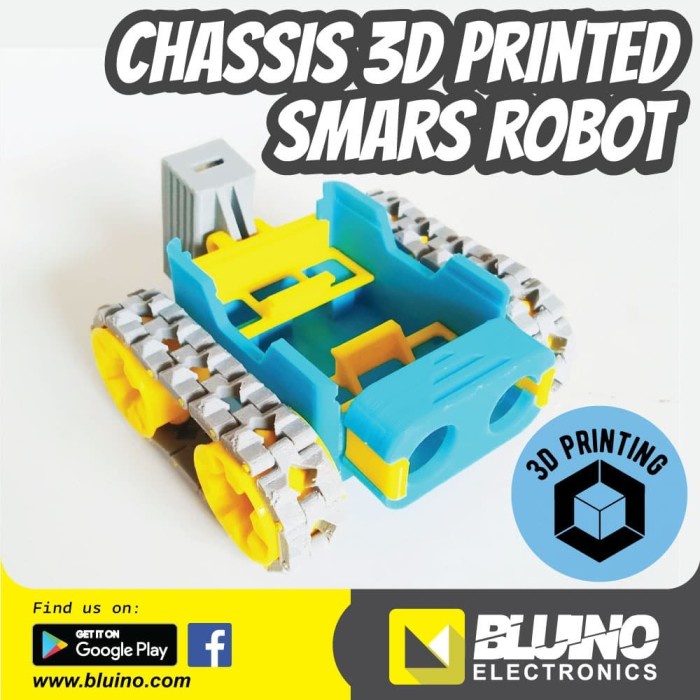 Jual CHASSIS 3D SMARS ROBOT CAR FRAME MOBIL ARDUINO CHASIS | Shopee ...