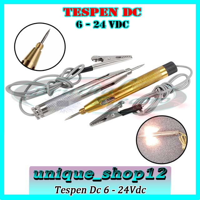 Jual Tespen DC 6-24VDC Voltage Test Pen Pendeteksi Aliran Arus Listrik ...