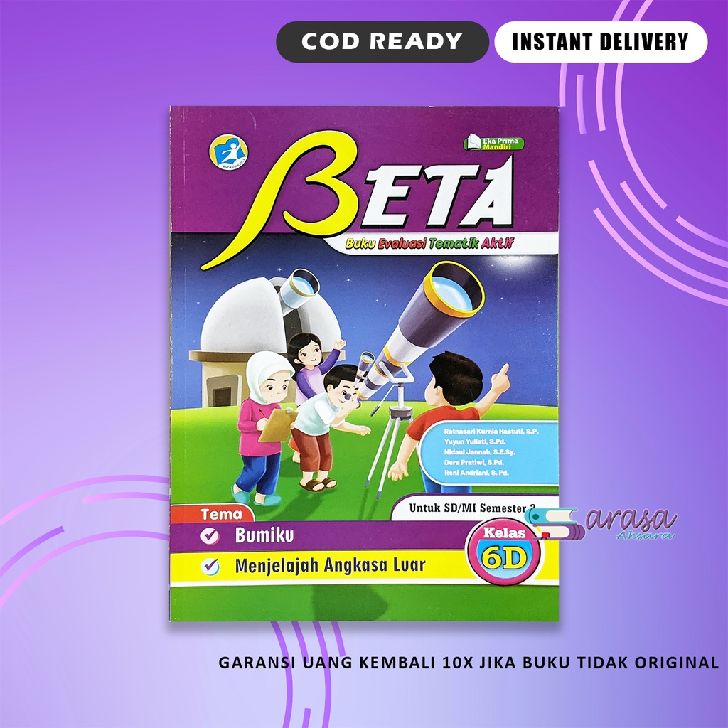 Jual BUKU BETA TEMA 6D KELAS 6 BUMIKU MENJELAJAH ANGKASA LUAR EVALUASI ...