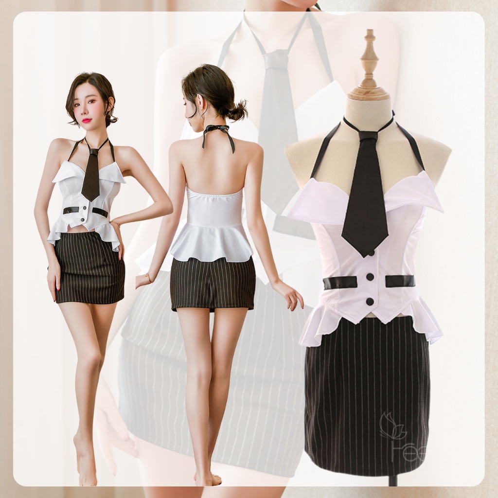 Jual Qq1421 Qq1424 Sexy Lingerie Lingeri Costume Secretary Sexy