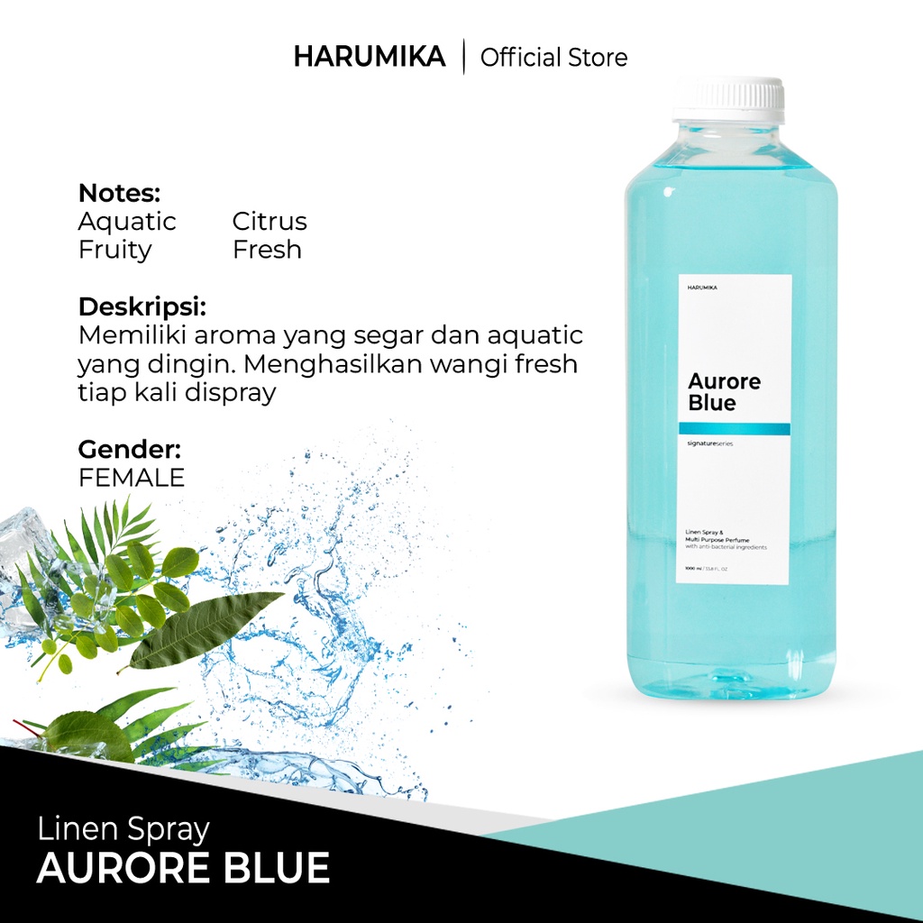 Jual PAKET ISI ULANG - Harumika 1Liter LINEN SPRAY & ROOM REFRESHER ...