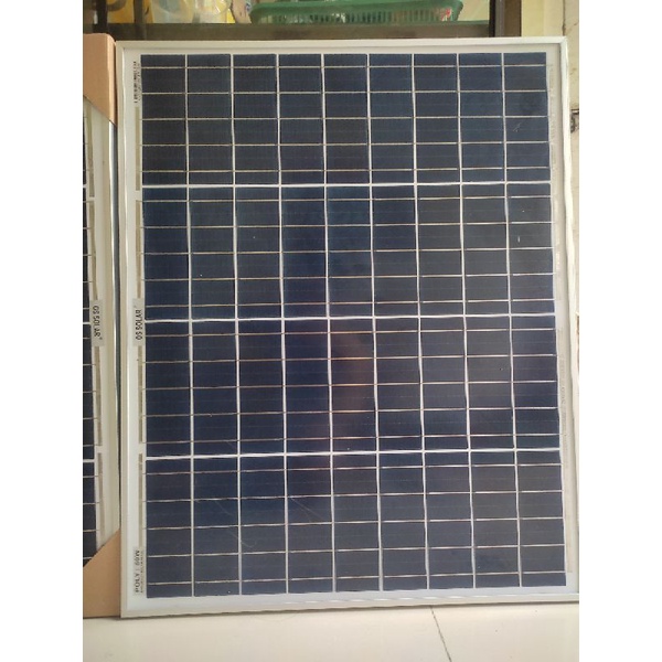 Jual Solar Panel Tenaga Surya 50Wp dan Conector 2 pasang- papan Solar ...
