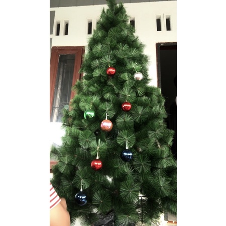 Jual 180CM/ 6 FEET POHON NATAL HIJAU POLOS | Shopee Indonesia