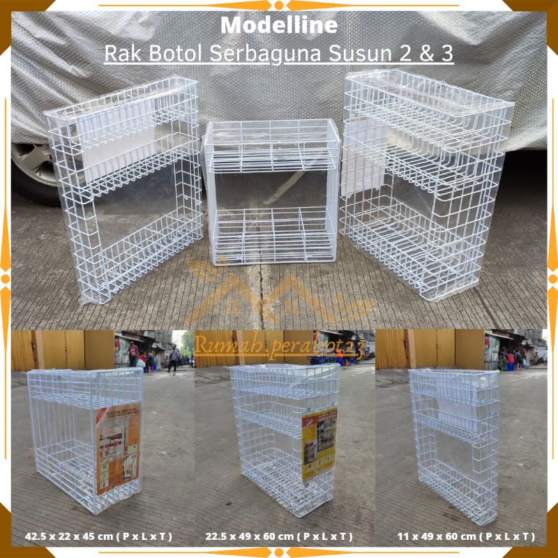 Jual MODELLINE - Rak Botol 3 Susun / Rak Botol Mini 2 Susun / Rak Botol ...