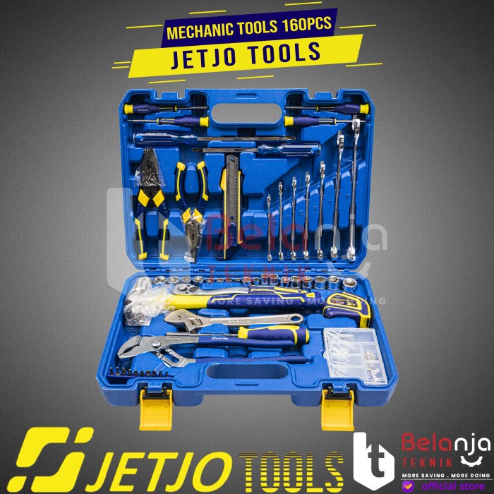 Jual JETJO TOOLS Toolkit Set 160 Pcs Toolset Tool Kit Alat Tukang ...
