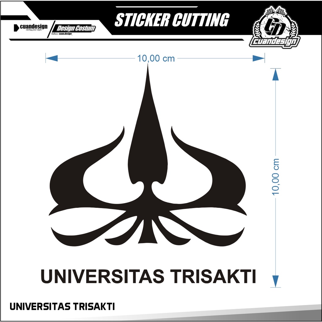 Jual CUTTING STIKER KAMPUS UNIVERSITAS TRISAKTI STICKER KACA MOBIL ...