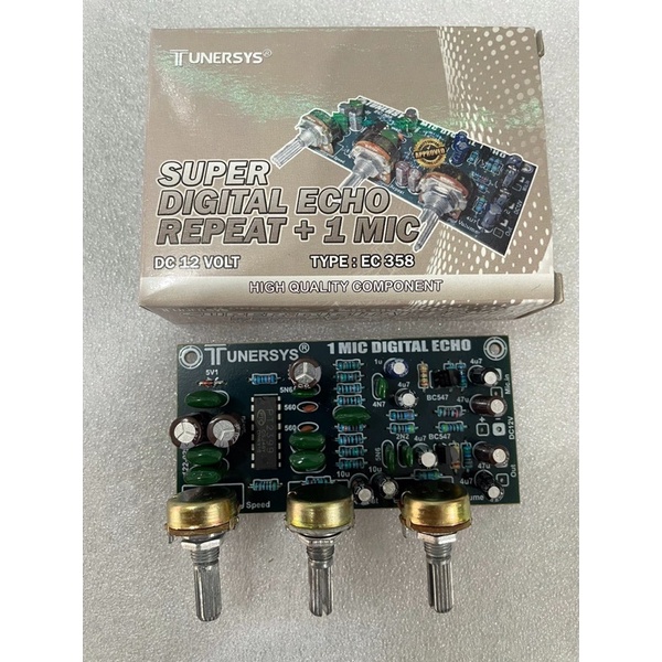 Jual Super Echo Digital Repeat + 1 Mic Tunersys EC 358 | Shopee Indonesia