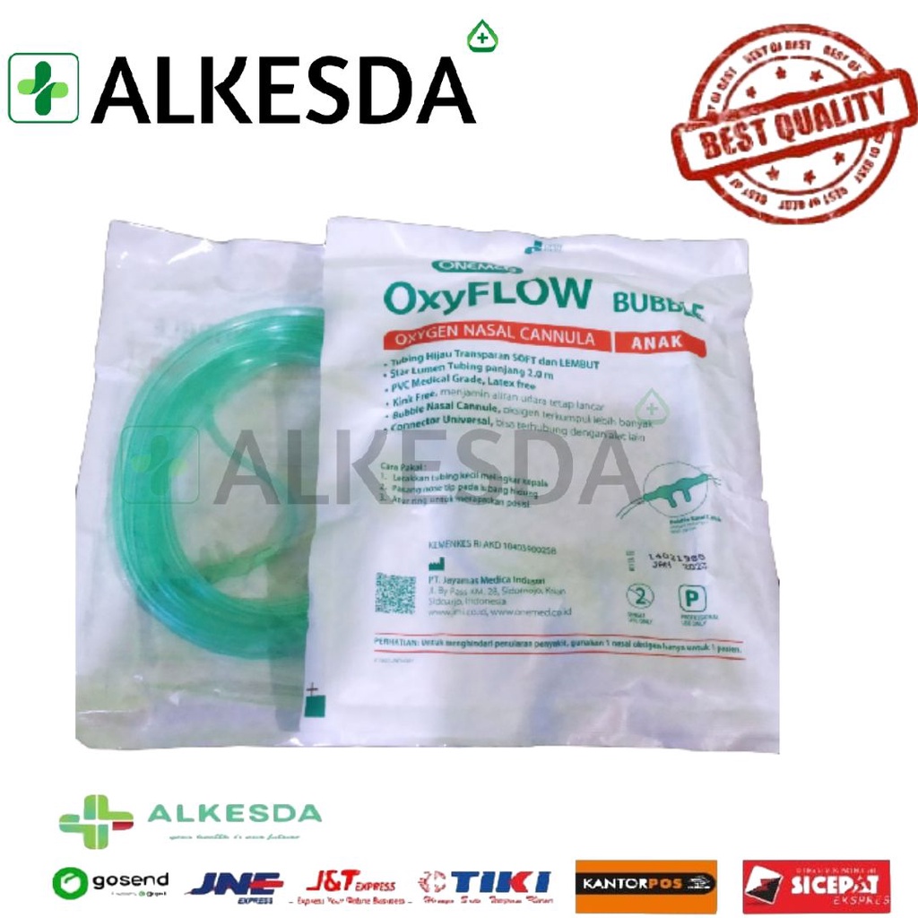 Jual Selang Oksigen / Oxyflow Soft Bubble Nasal Canule Onemed | Shopee ...