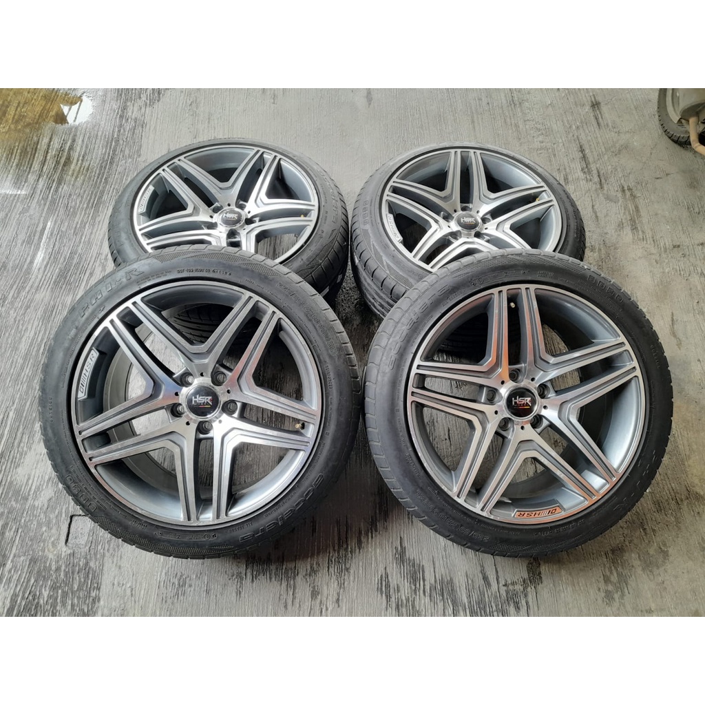 Jual Velg Untuk Mercy inova Camry accord Hrv Ring 18 Bekas Hsr Rostock Pcd 5x112 Plus Ban ...