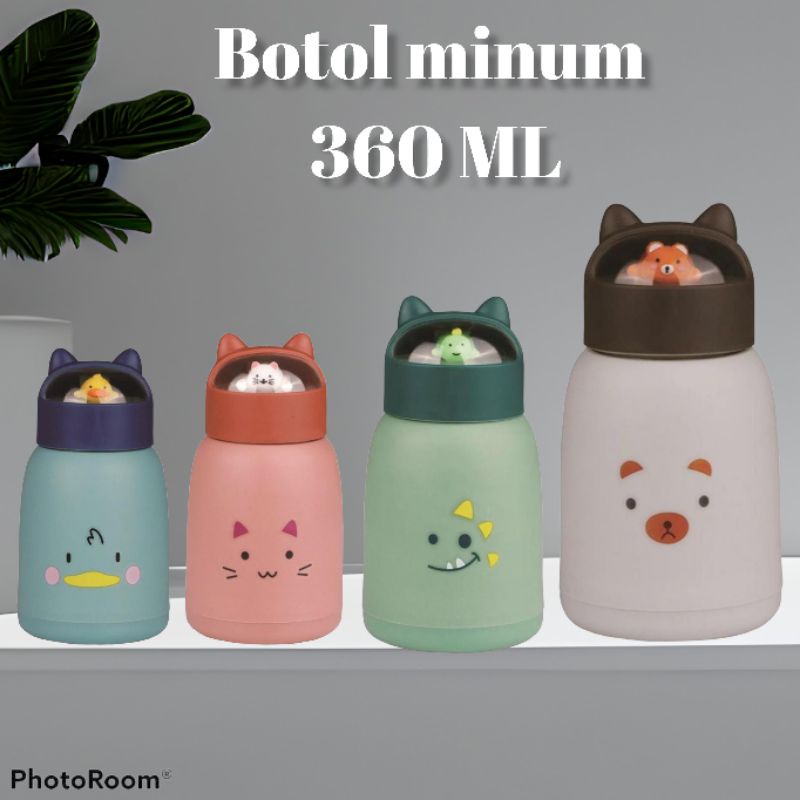 Jual BOTOL MINUM KACA BOTOL ANAK-ANAK MOTIF ANIMASI BONEKA UNIKMODEL ...