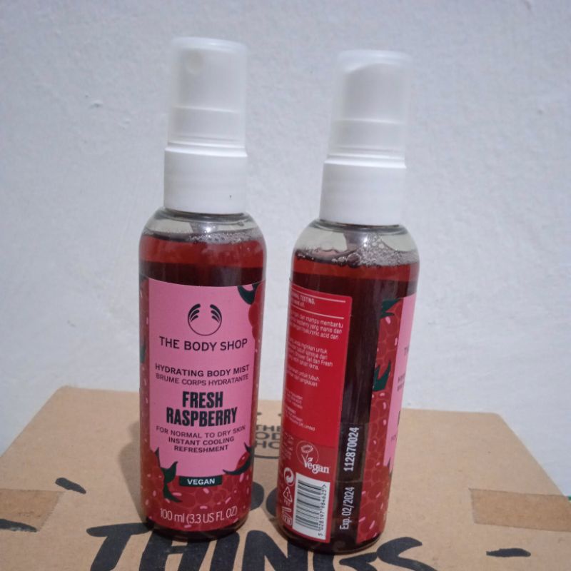 Jual fresh raspberry hydrating body mist the body shop | Shopee Indonesia