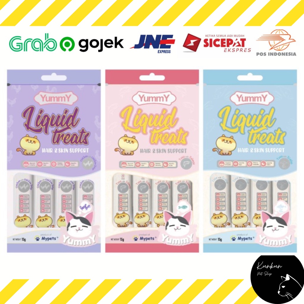 Jual YUMMY LIQUID TREATS 1PCS - ALL VARIAN (SNACK CAT FOOD) | Shopee ...