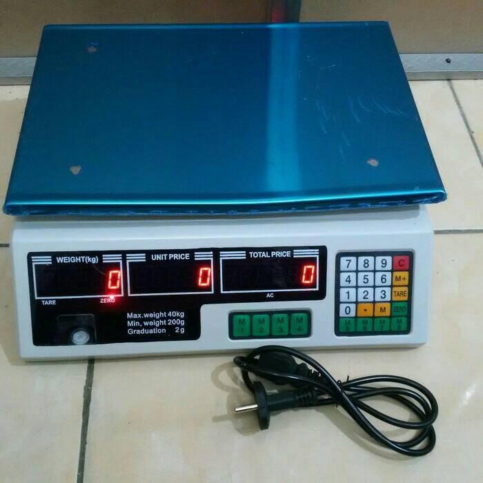 Jual timbangan digital laundry kapasitas max 40 kg min 100 gr | Shopee ...