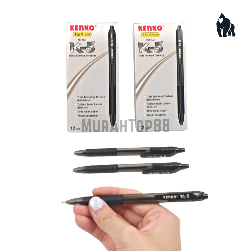 Jual Pulpen Oil Gel Kenko K-5 / Pen K5 Top Grade / Ballpoint Bolpen ...