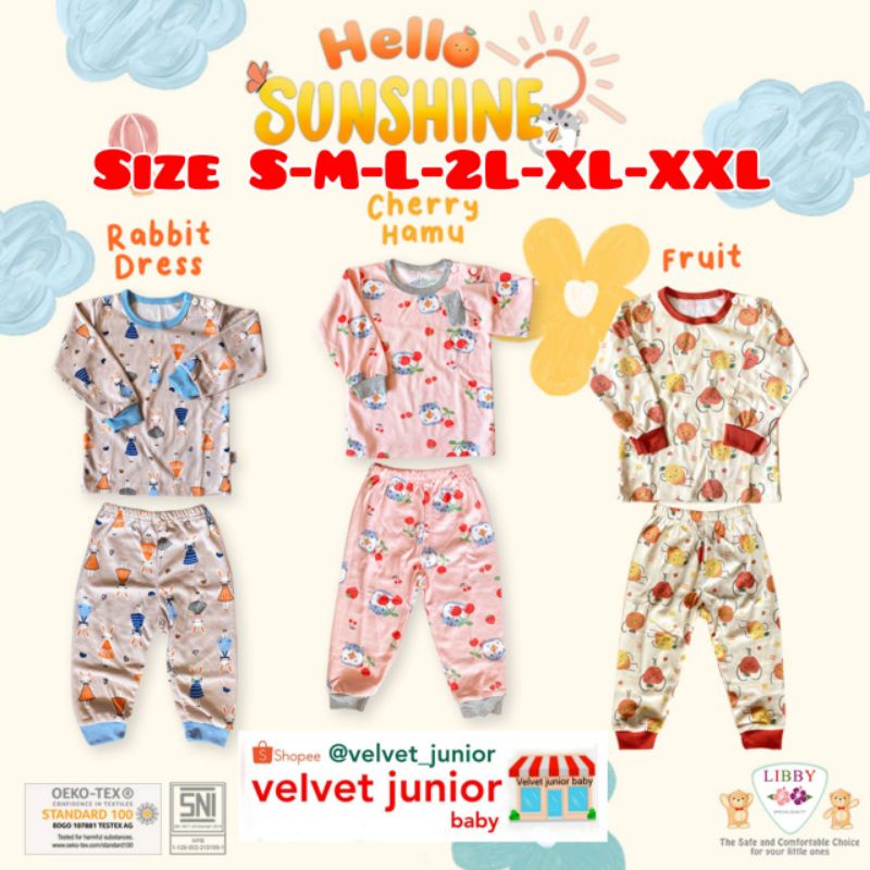 Jual Libby Size S/M/L/2L/XL/XXL (3 Setel) Setelan Oblong Panjang2 | Shopee Indonesia