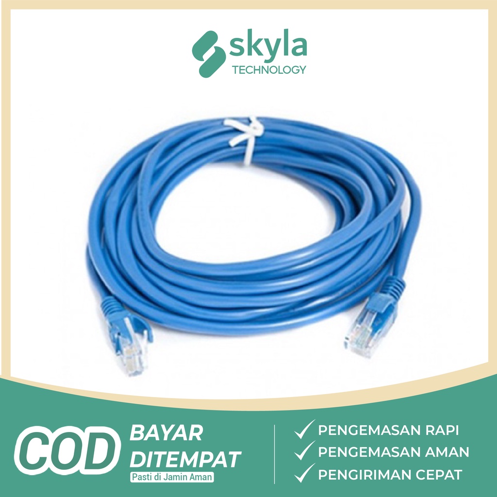 Jual Kabel LAN 5 Meter Cat 6 UTP Cable 5M Ethernet Network Cable ...