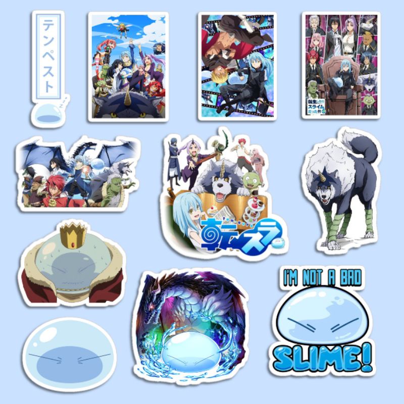 Jual Sticker Anime Tensei Shitara Slime Datta Ken Rimuru tempest Stiker ...