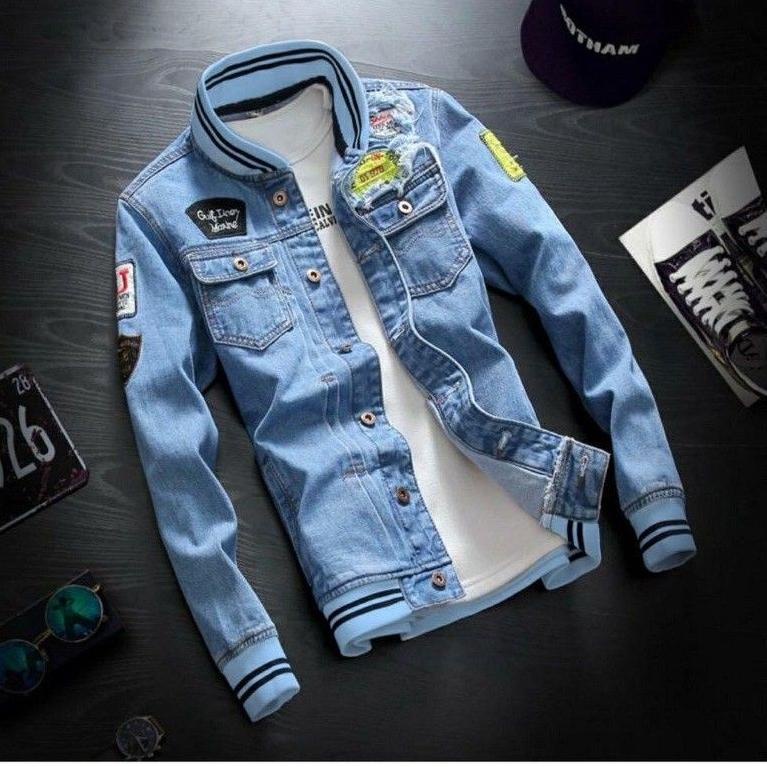 Jual JAKET JEANS COWOK PRIA MURAH THE URBAN X ROCAFELA BOMBER ...