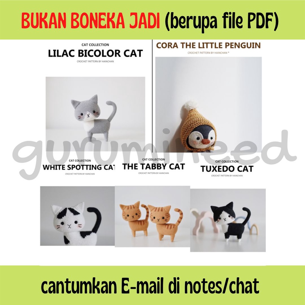 Jual Pola Merajut ( Amigurumi Crochet Pattern ) PDF File - hainchain ...