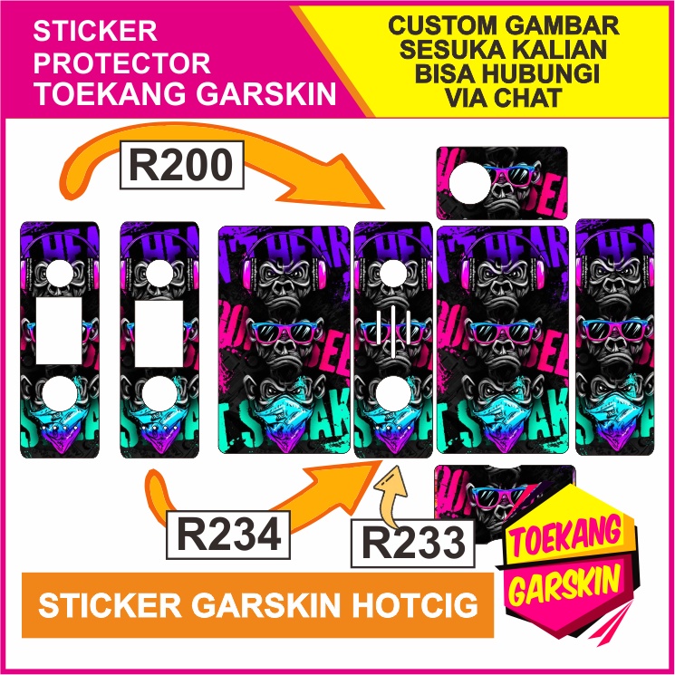 Jual STICKER GARSKIN HOTCIG R200, R233 DAN R234 SPECIAL EDITION 04 ...
