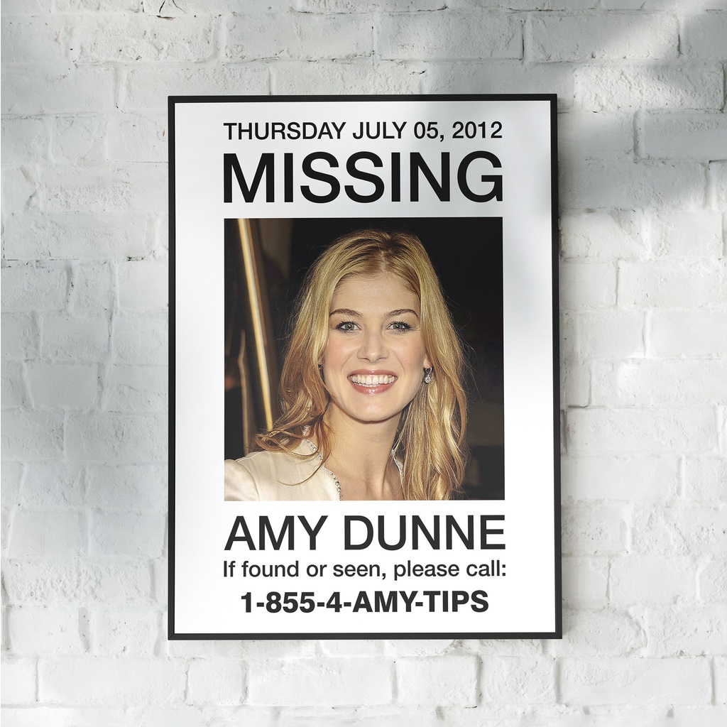 Jual Poster Film Amy Dunne Missing - Gone Girl Movie | Shopee Indonesia