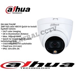 Jual DAHUA FULL COLOR 2MP T1A29P CAMERA CCTV 2MP FULL COLOR | Shopee ...