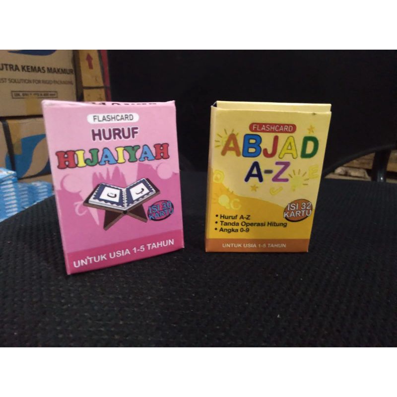 Jual DUA FLASH CARD HURUF HIJAIYAH & ABJAD A -Z | Shopee Indonesia