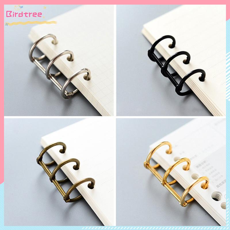 Jual [Readystock ️COD]1 Piece 3Hole Metal Clip Book Rings Loose-leaf ...
