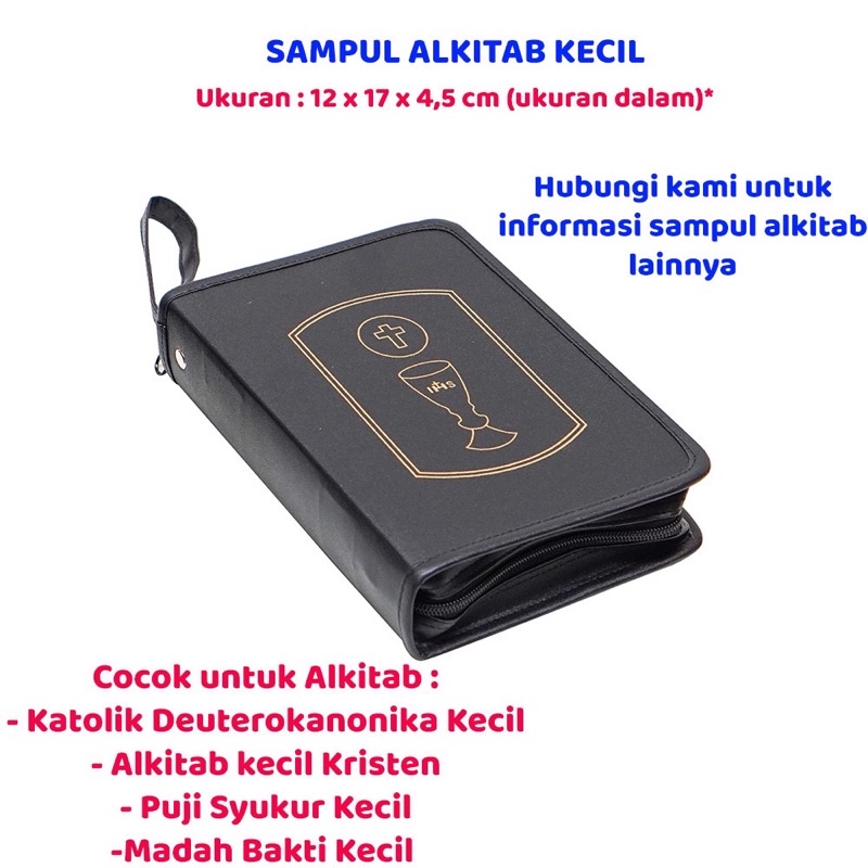 Jual Sampul Cover Alkitab Kecil Piala Salib Tas Buku Katolik & Kidung ...