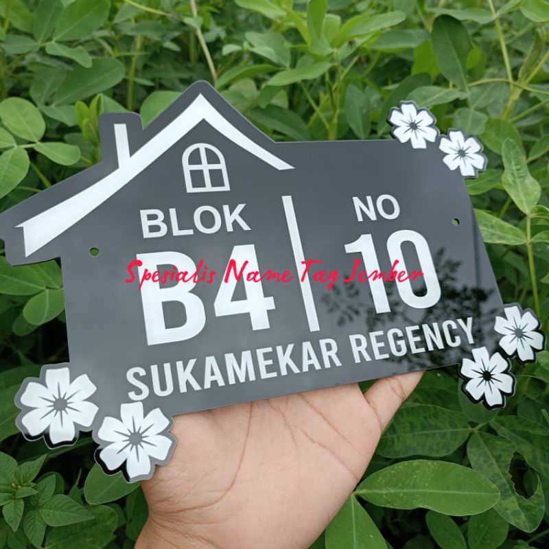 Jual MURAH !!PAPAN NOMOR RUMAH AKRILIK | NOMER RUMAH AKRILIK | ALAMAT ...