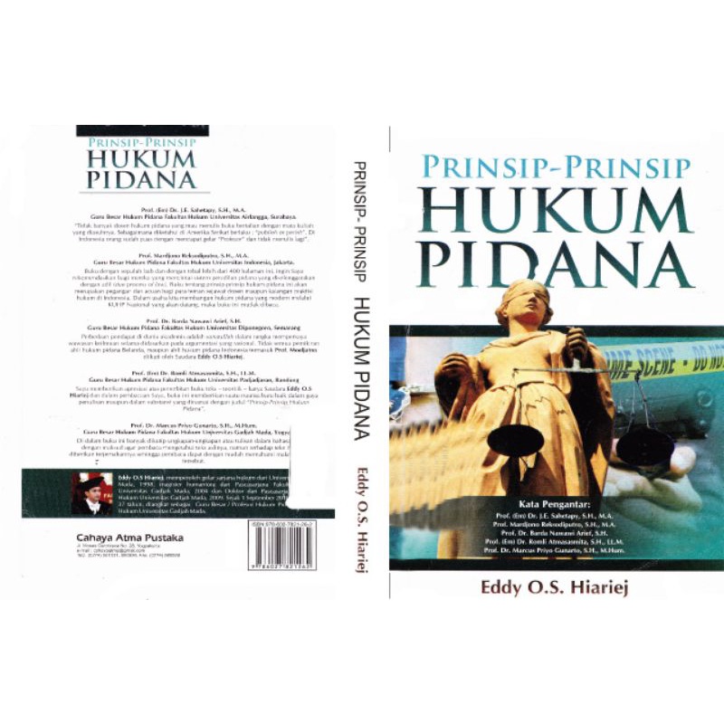 Jual Prinsip Prinsip Hukum Pidana - Eddy O.s Hiariej | Shopee Indonesia