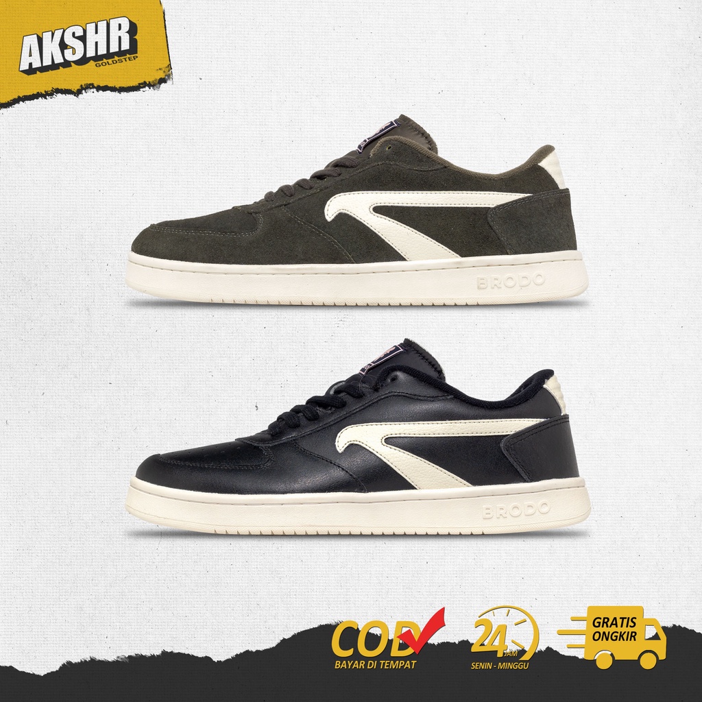 Jual BRODO-Sepatu Brodo Active Corado Warna Olive / Black White Unisex ...