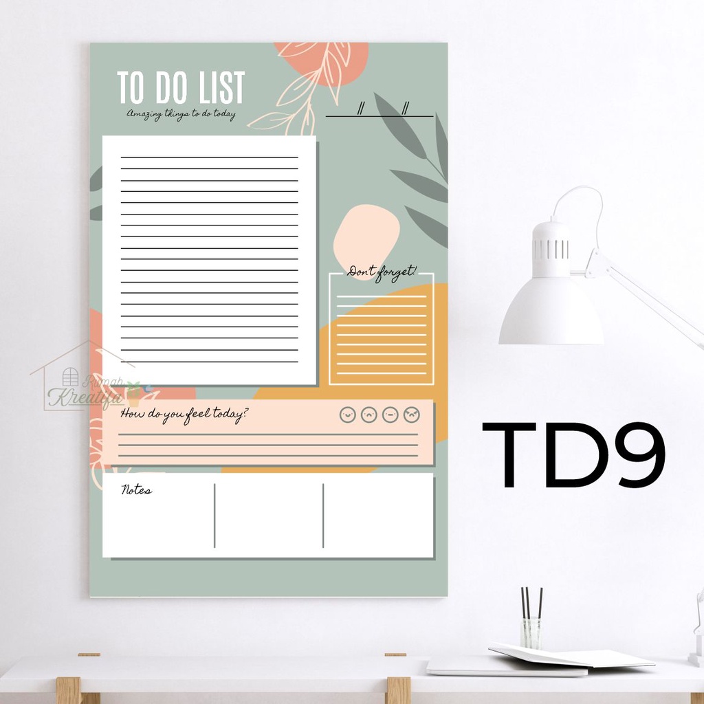 Jual Free Custom Nama | Poster Planner Schedule Board Monthly | Papan Jadwal Tulis Aesthetic A3 ...