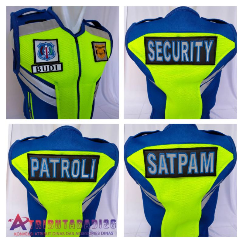 Jual rompi security,satpam,patroli jala tebal/rompi security terbaru ...