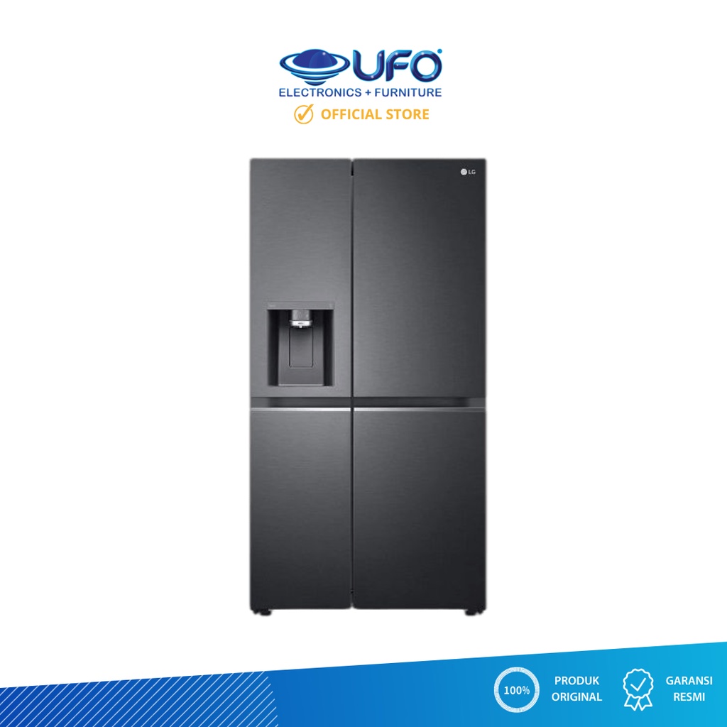 Jual LG Kulkas Side by Side Dispenser UltraSleeK 674L GCL257CQEL | Shopee Indonesia