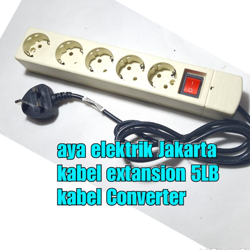 Jual AYABDG KABEL EXTANSION KAKI 3 KE 2 / CONVERTER ADAPTER BROCO ...