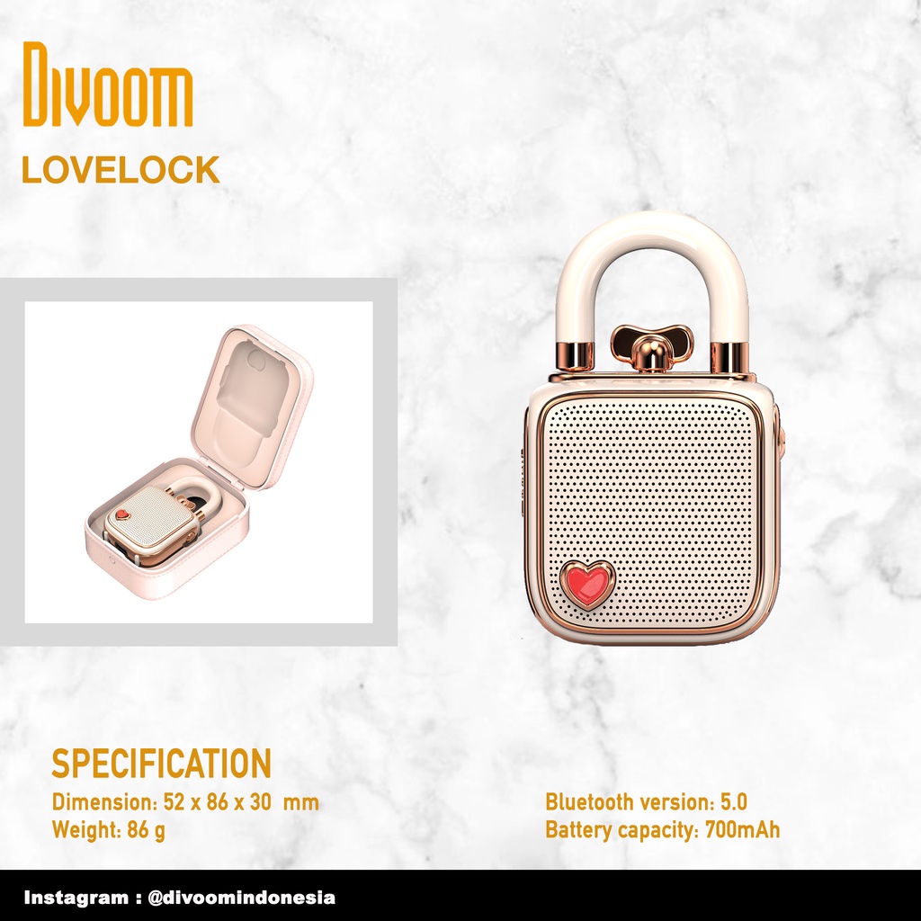 Jual Divoom LoveLock Bluetooth Speaker | Shopee Indonesia